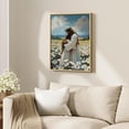 Affixzi Wall Art, Jesus Embrace Print, Pastel Wildflower Daisy Meadow ...