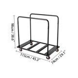BENTISM Folding Table Cart Table Rack for 60” Round Tables 8-10pcs ...