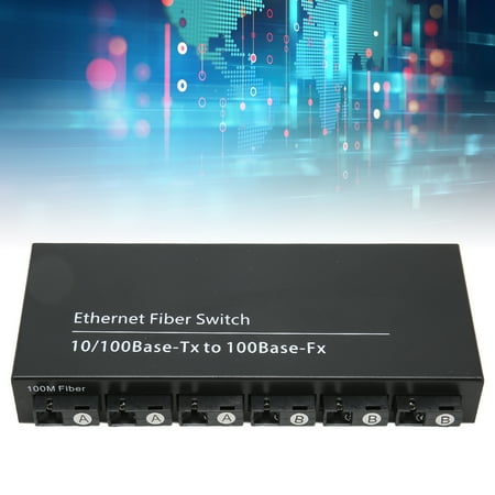 Fiber Transceiver With SC Port, 100Mbps Ethernet, 25km Range, Plug And ...