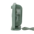 Mainstays 9-inch Box Indoor Personal Fan with 3 Speeds, Compact Green ...