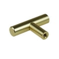 GlideRite 2 in. Solid Cabinet Bar T-Knob, Satin Gold - Walmart.com