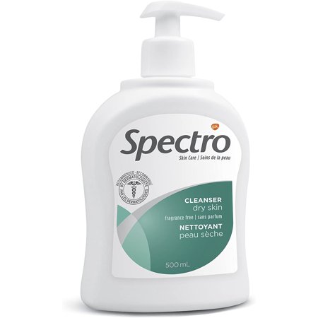 Spectro Facial Cleanser for Dry Skin, Fragrance and Dye Free, Pump ...