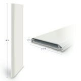 Wire Trak Flat Screen Low Profile Wire Management Kit, Peel and Stick ...