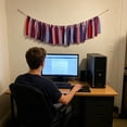 6.5 Ft Bunting Banner Garland 4th of July Decorations, Patriotic Stars ...