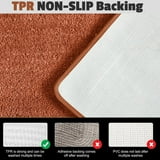 Yafa Home Fashion 1 Piece Solid Microfiber Soft Bathroom Rug , Non-Slip ...