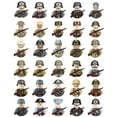 24pcs/batch WW2 Military Character WW2 Army Building Blocks Military ...