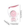 Cartoon Alarm Clock and Desk Lamp Combo LED Night Light with Analog ...