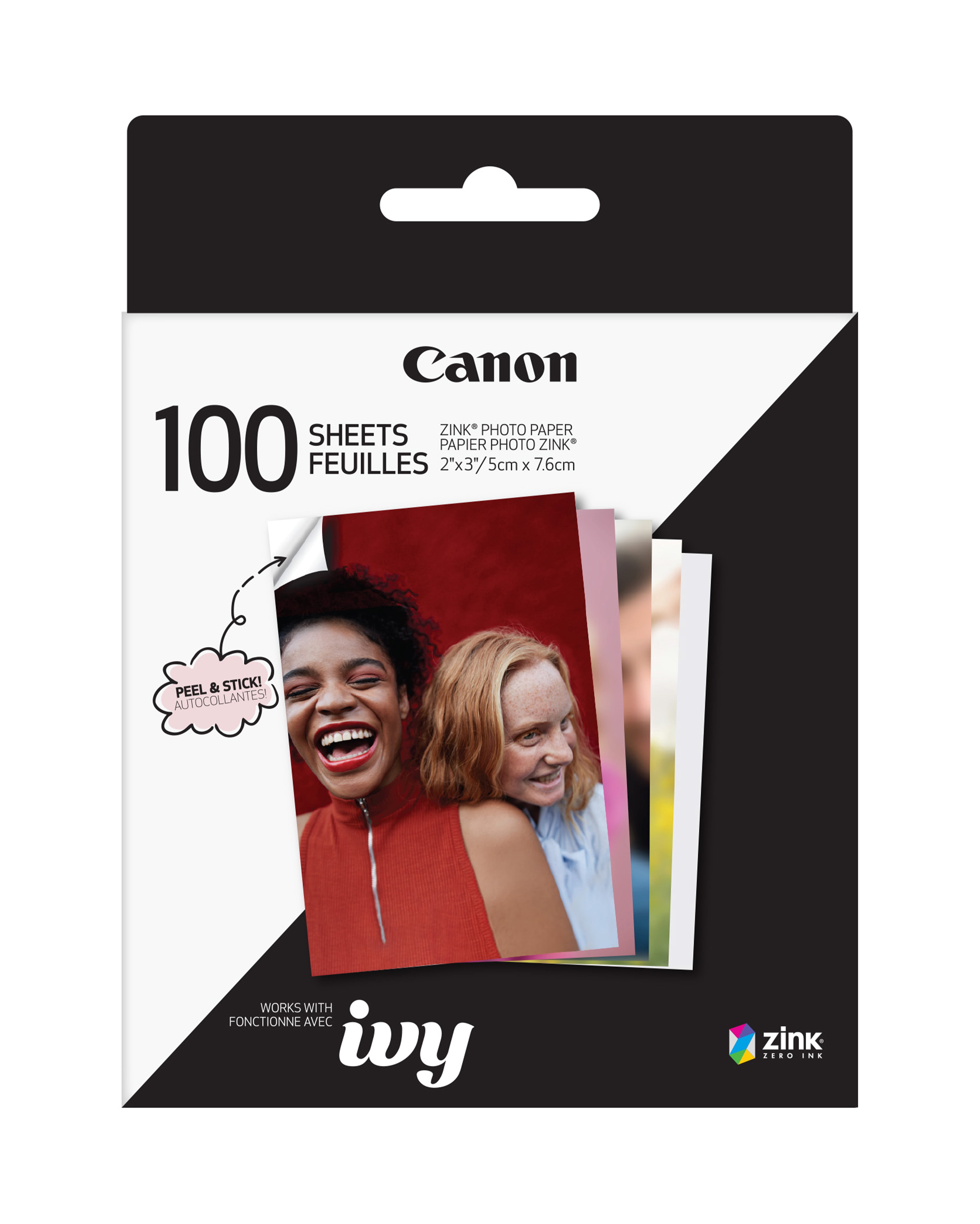 Canon ZINK Photo Sticker Paper Pack - 100 Sheets - Walmart.com