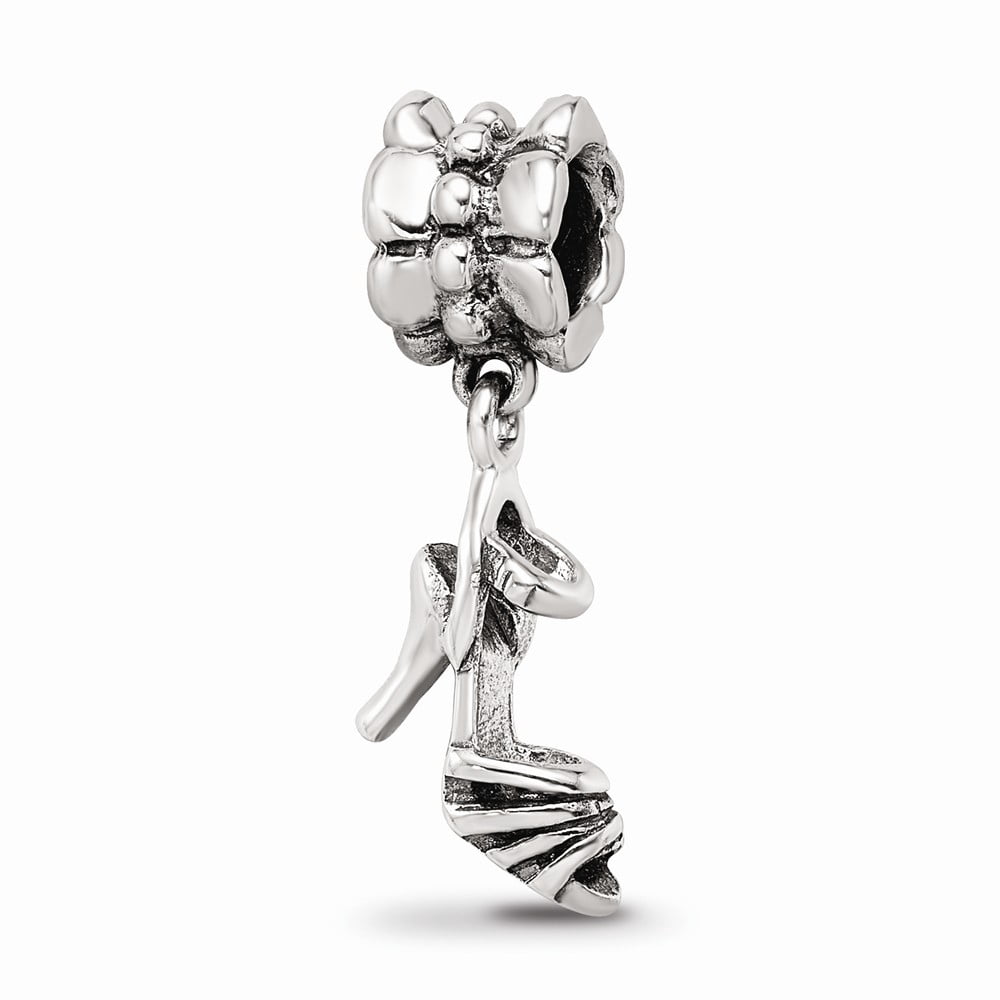 925 Sterling Silver Reflections High Heel Shoe Dangle Bead; for Adults ...