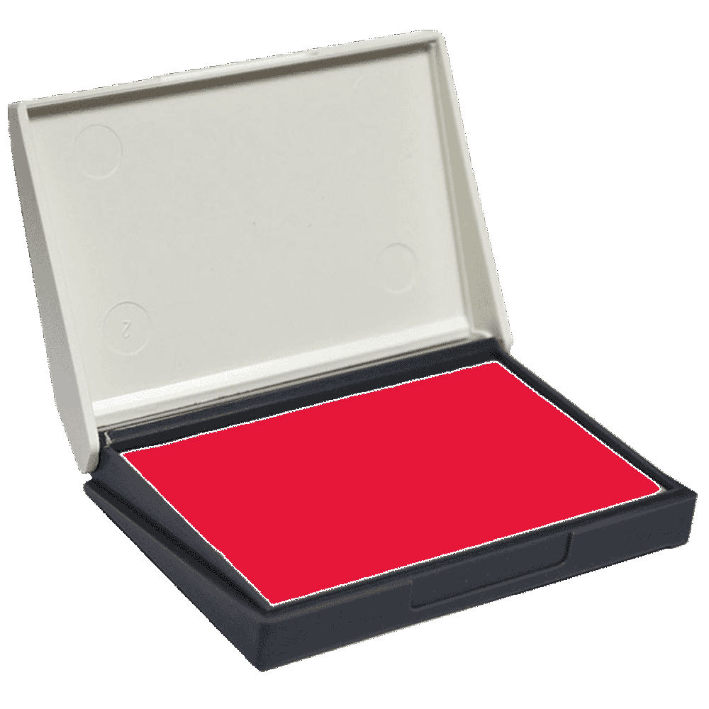 No.0 Stamp Pad, 2.25" x 3.5", Red - Walmart.com - Walmart.com