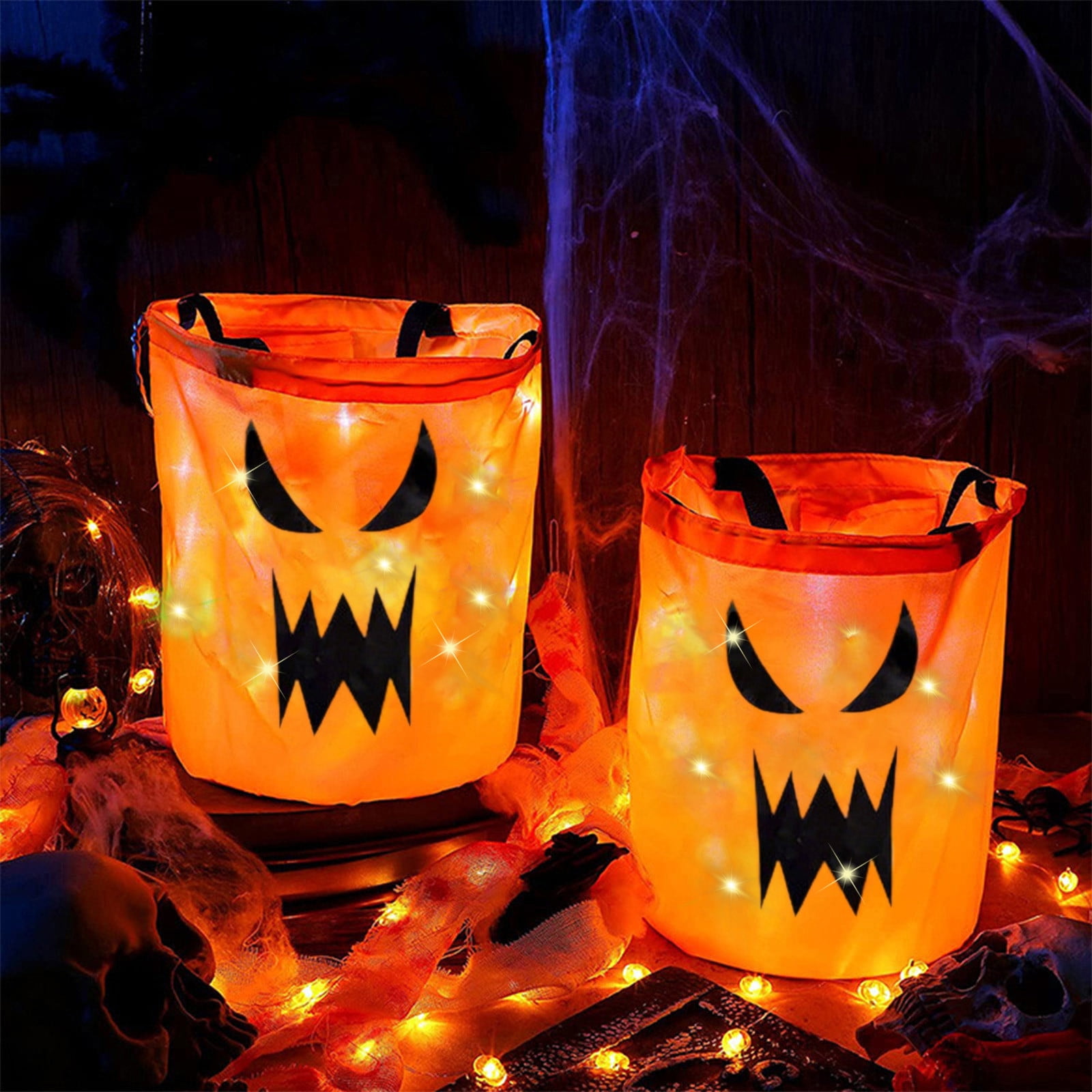 Click here for Sheiguanni Reusable Led Halloween Candy Bucket - G... prices
