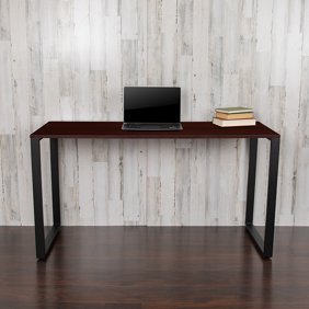 HomCom Industrial Style Double Sided Computer Desk with Strong Steel ...