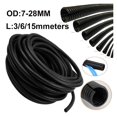 Length 3/6Meters OD7/10/13/15/18/21/25/28mm Split Wire Conduit ...