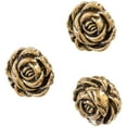 Le Bouton Antique Gold 5/8" Plastic Rose Shank Buttons, 3 Pieces ...