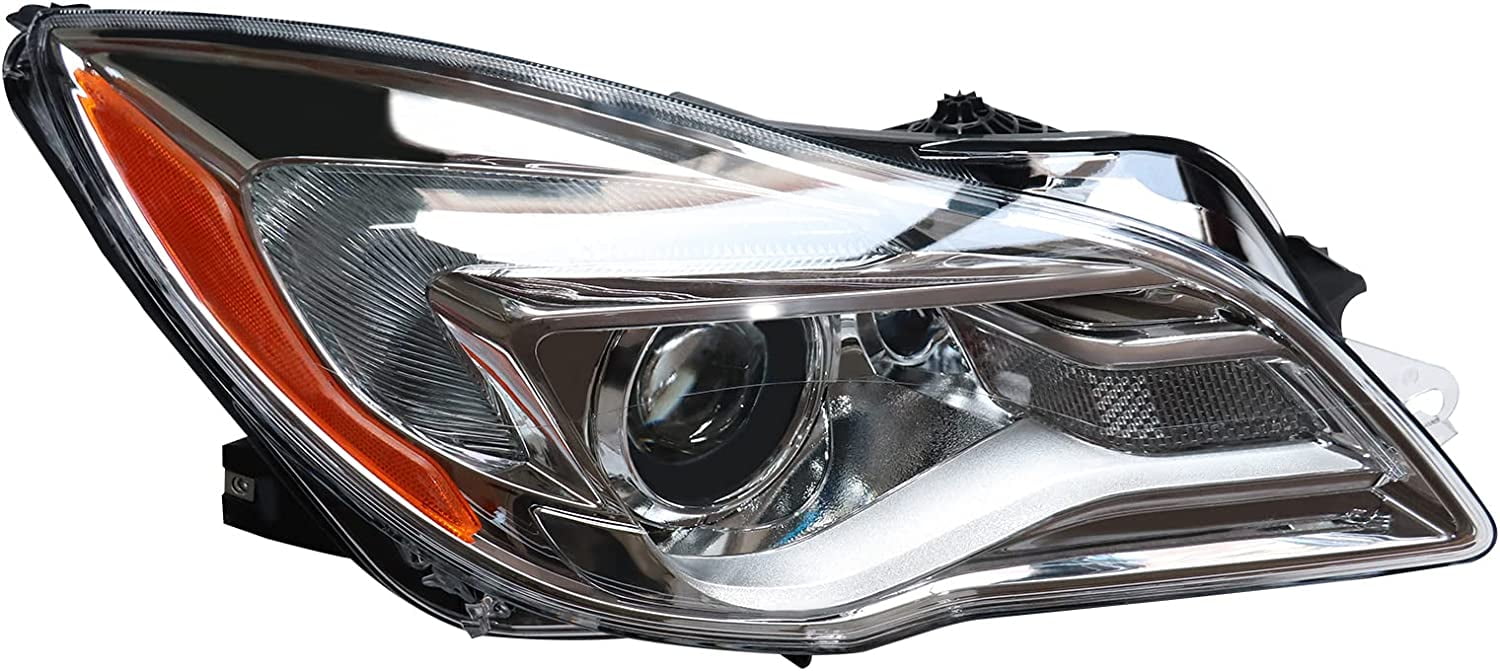 FETCOI For 2014 2015 2016 2017Buick Regal Halogen w/LED DRL Headlights ...