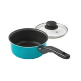 Mainstays 7-Piece Cookware Set Teal Aluminum Dishwasher Safe - Walmart.com