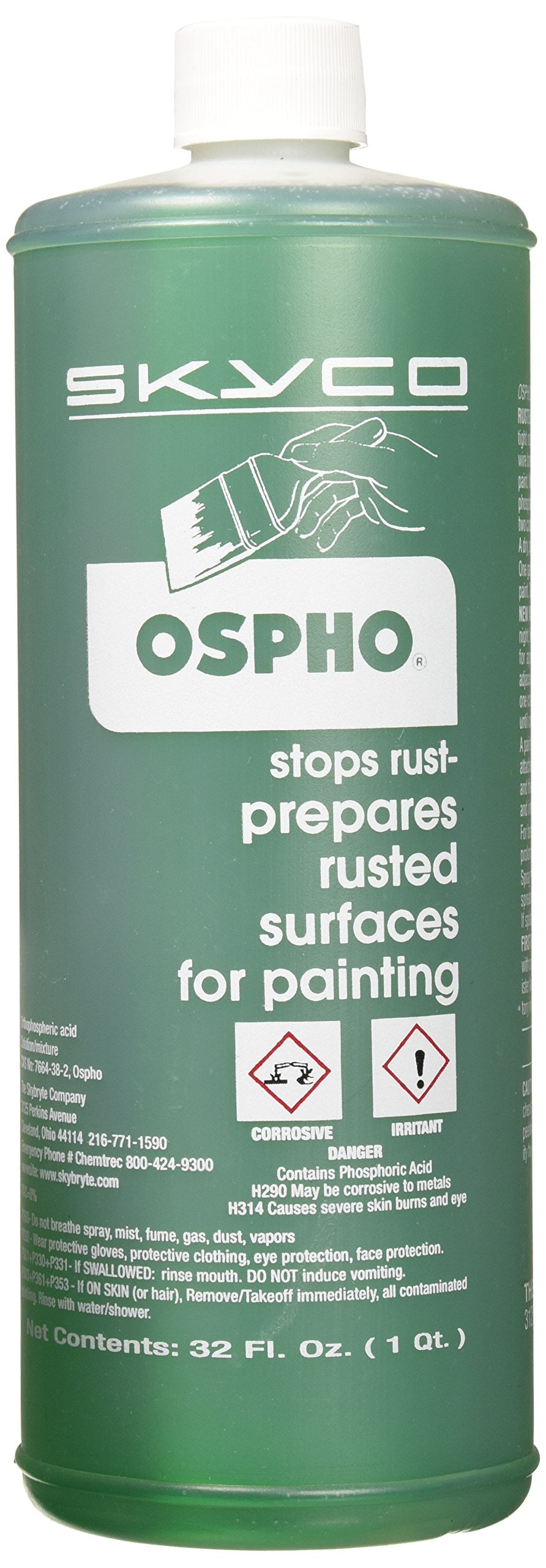 Skyco Ospho 605 Metal Rust Prevention Treatment 1 Quart - Walmart.com