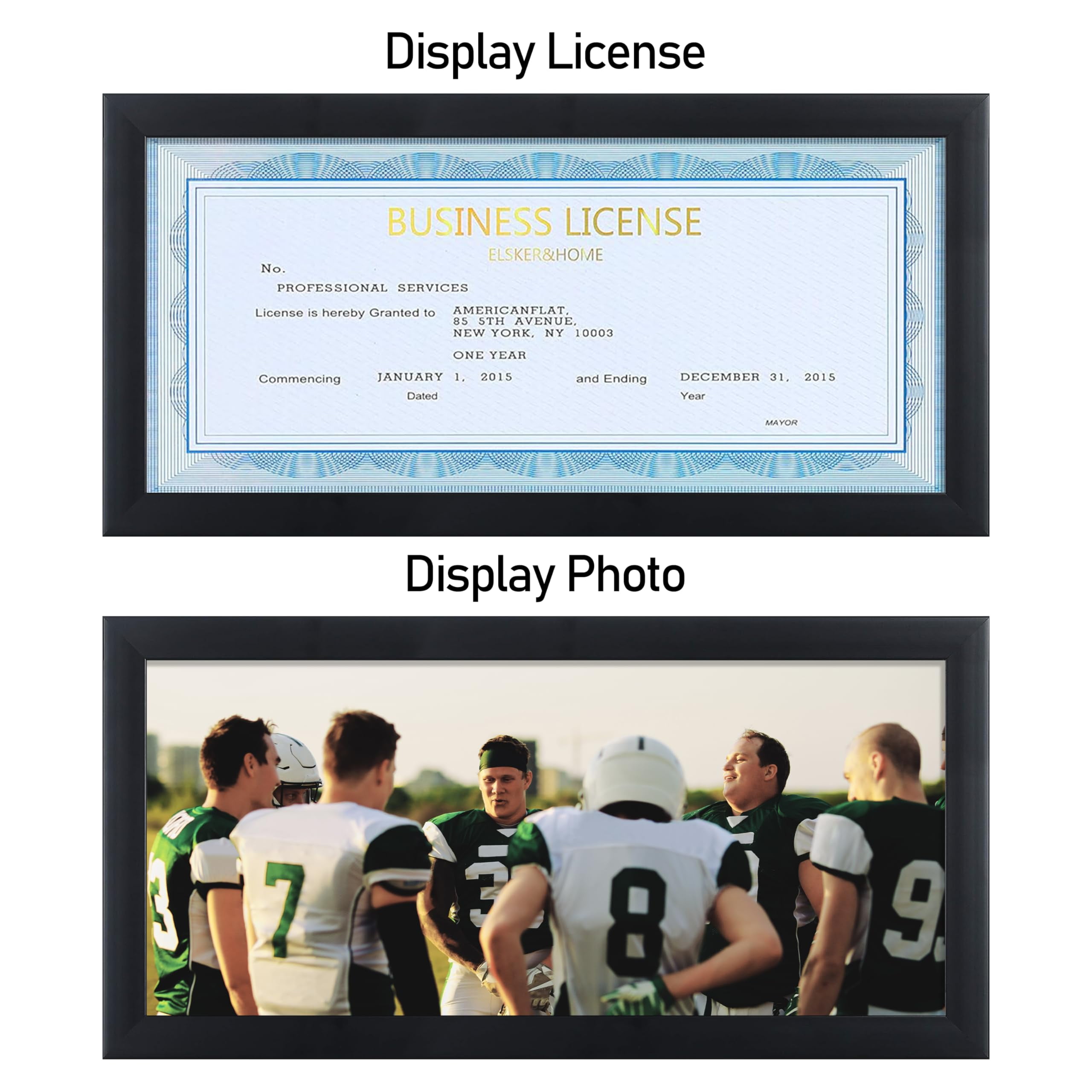 4x9 License Holder 4x9 Business License Frame - Clear Acrylic Tabletop ...