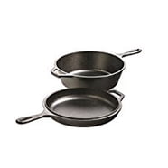 "Lodge Baking 12"" Cast Iron Skillet, Pre-Seasoned, Deep with Assist ...