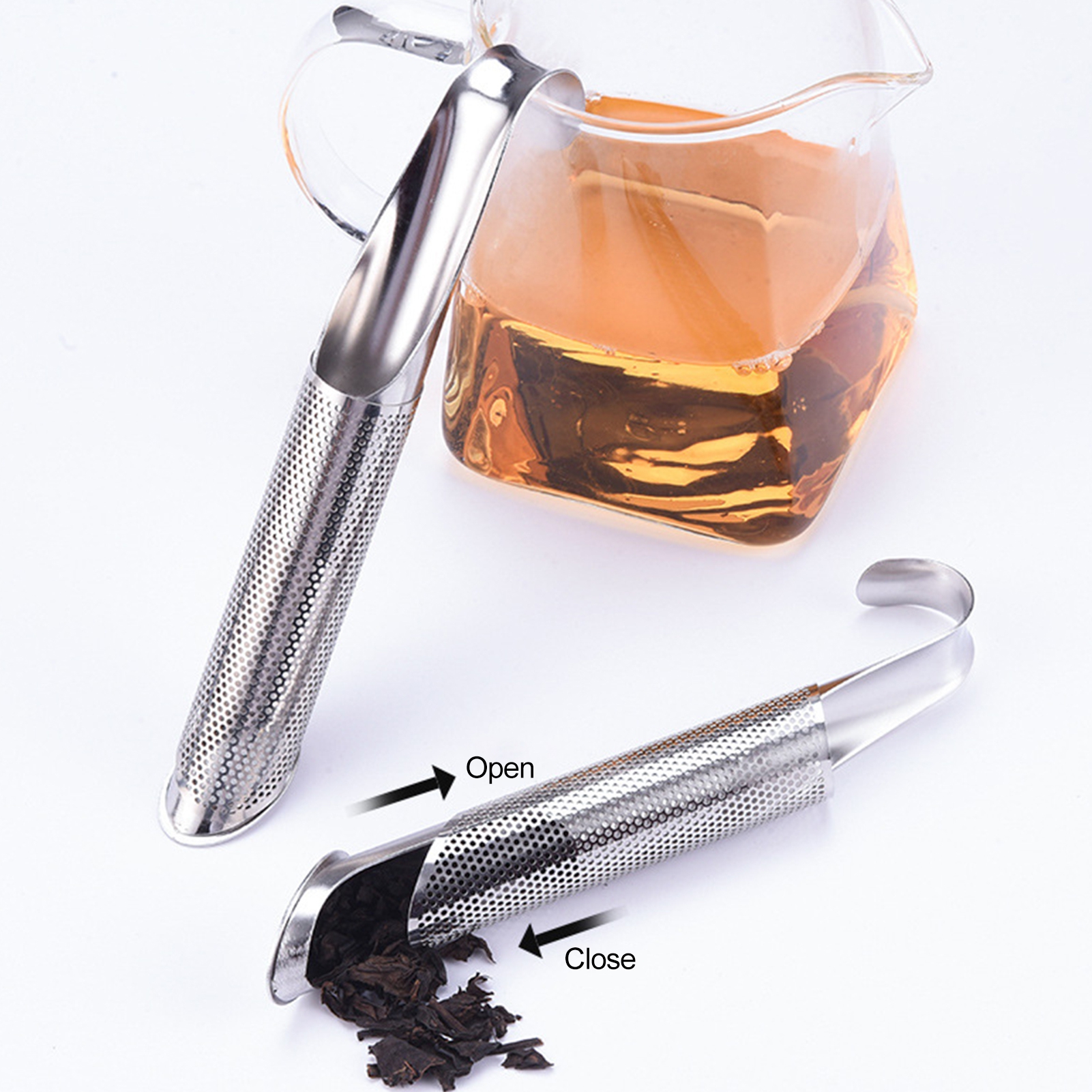 Washranp Stainless Steel Stick Pipe Tea Infuser,Food Grade Non-slip ...