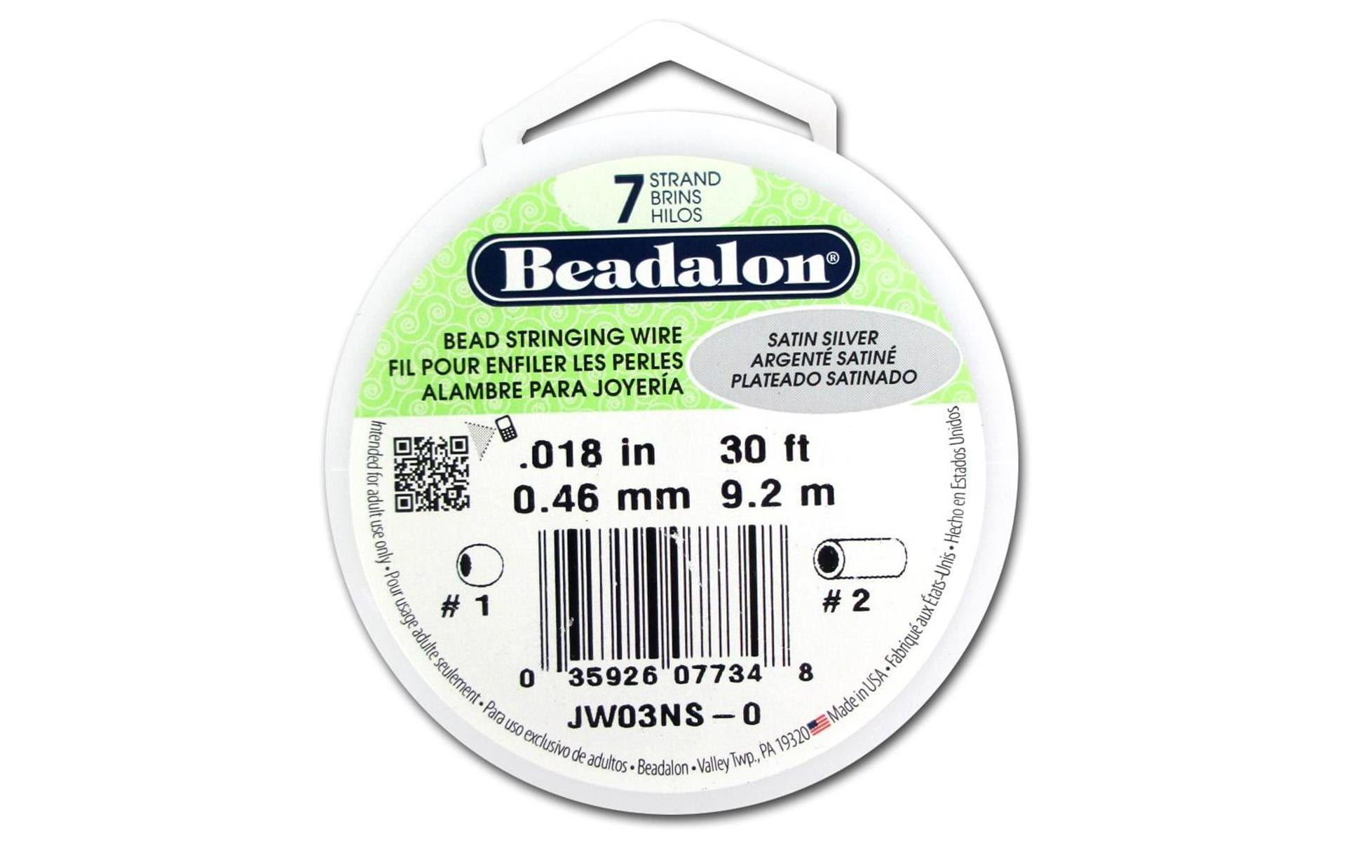 Beadalon Wire: 7 Strand, Satin Silver Bead Wire - Walmart.com