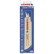 Lenox Gold 6 in. Bi-Metal Reciprocating Saw Blade 18 TPI 5 pk - Walmart.com