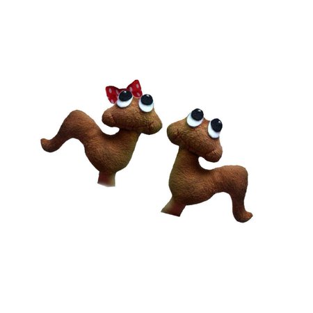 Set of 2pcs Finger Puppets - Fairy Tale Finger Puppets Worms in Garden ...