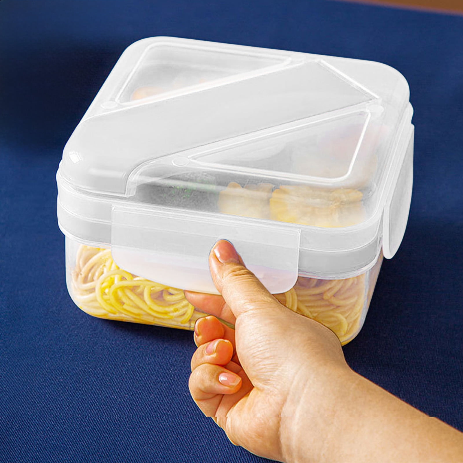 Click here for Yulier Salad Container Bowl With 2-Compartment Tra... prices