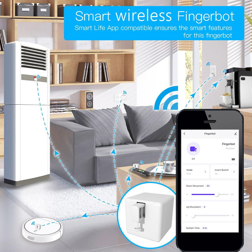 Pulsador de botón Smart Fingerbot Switchbot compatible con Bluetooth ...
