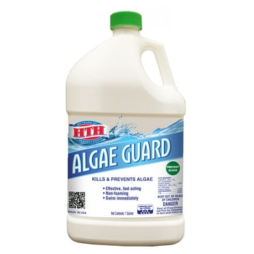 HTH Algae Guard, 1 Gallon, Kills & Prevents Algae in Pools, Salt Water ...