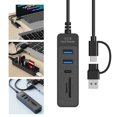 5 In 1 Memory Card Reader Adapter USB3.0 USB2.0 Type C Port For ...