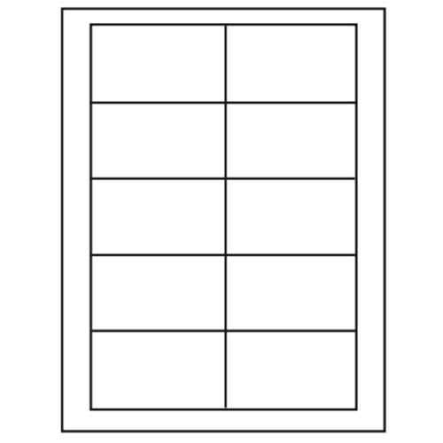 2500 Business Card LABELS with Adhesive, NOT Business Cards, 2" x 3 1/2 ...