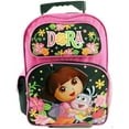 Dora School Bag: Large Rolling Backpack (16") with Lunch Box Set ...