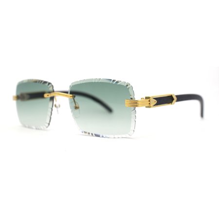 90s Music Mogul Gangster Rapper Rimless Narrow Rectangle Luxury ...