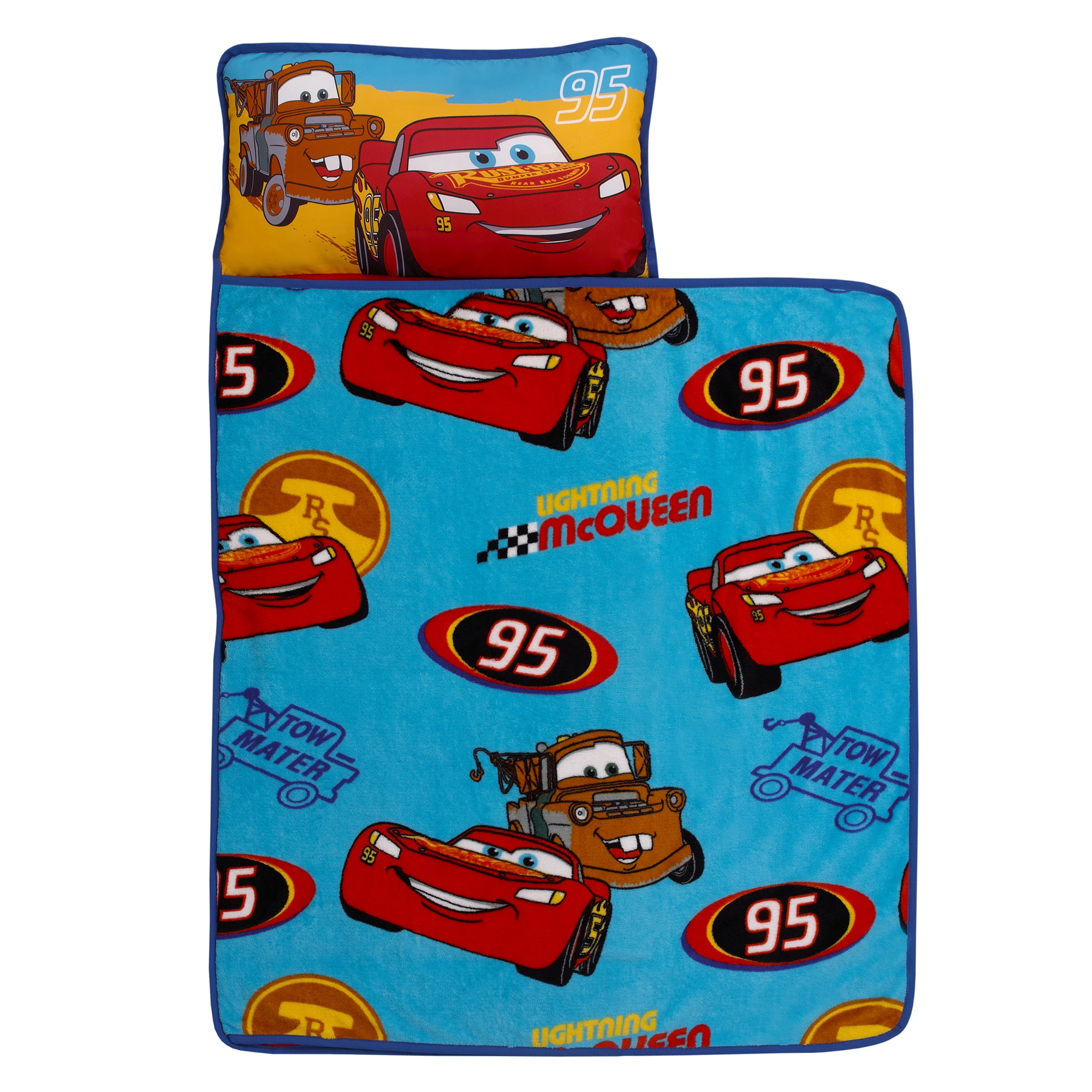Disney Cars Radiator Springs Blue and Red Toddler Nap Mat - Walmart.com