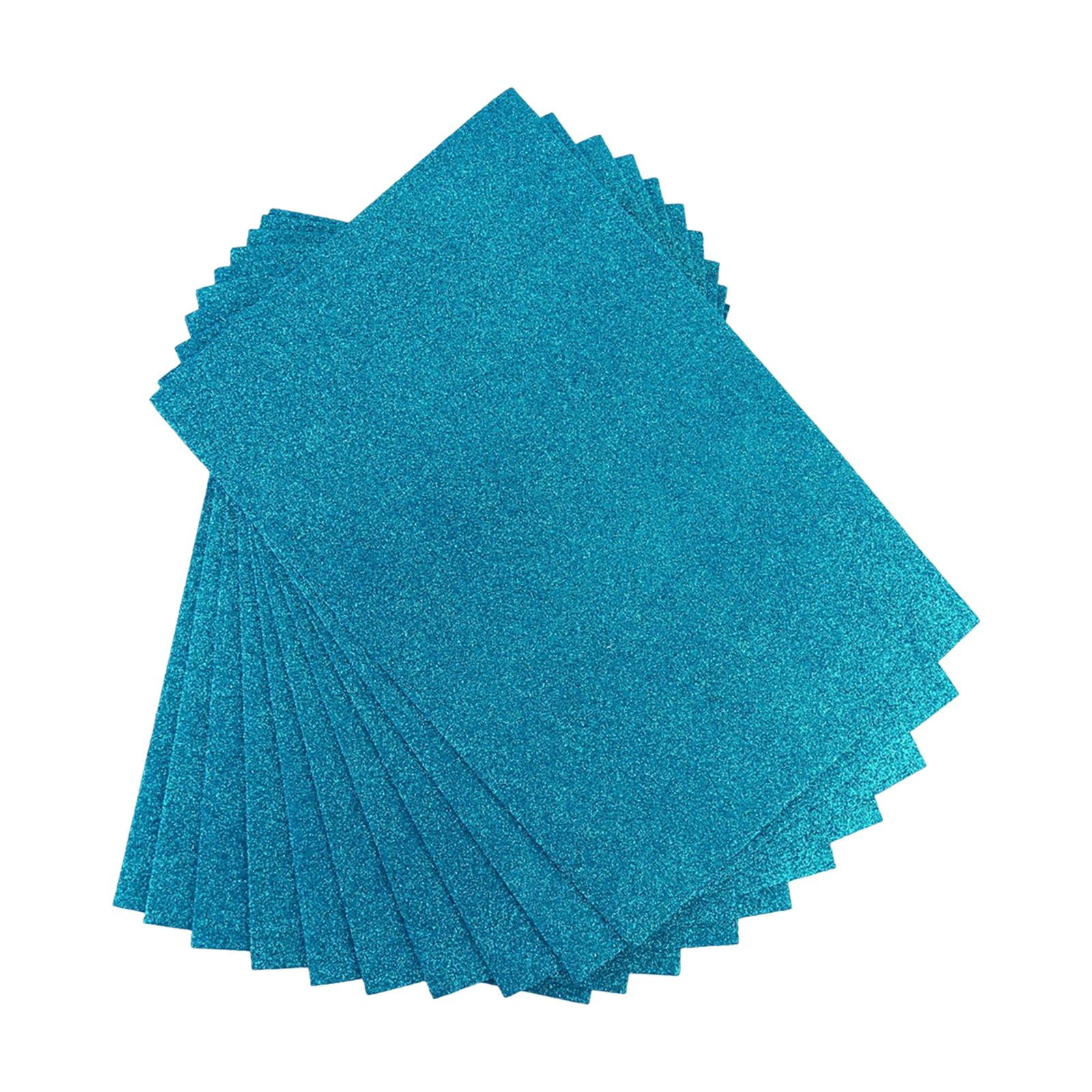 10 Pieces Handicraft Sheets Sparkling Handmade Glitter Foam papers foam ...