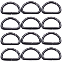 100 Pack 1 Inch Metal D-Rings Non Welded Dee Ring for Bag Belt Lanyard ...