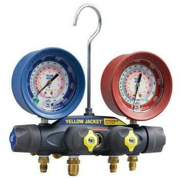 Yellow Jacket Manifold Gauge Set,5 ft L,3 1/8 in Gauge 49987 - Walmart.com