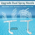 Double Head Pool Fountain Attachment – Adjustable Spray Pipe for Above ...