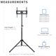 VIVO Black Tripod 32" to 55" TV Display Floor Stand Height Adjustable ...