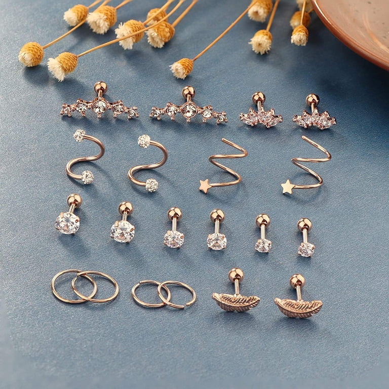Tragus Jewelry Feather