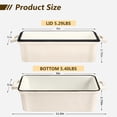 2 in 1 Enameled Cast Iron Bread Pan with Lid, 9x5 Loaf Pans for ...