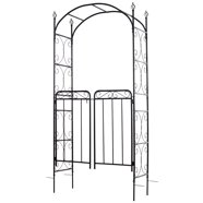 Plow & Hearth Montebello Scrollwork Metal Garden Arbor - Walmart.com