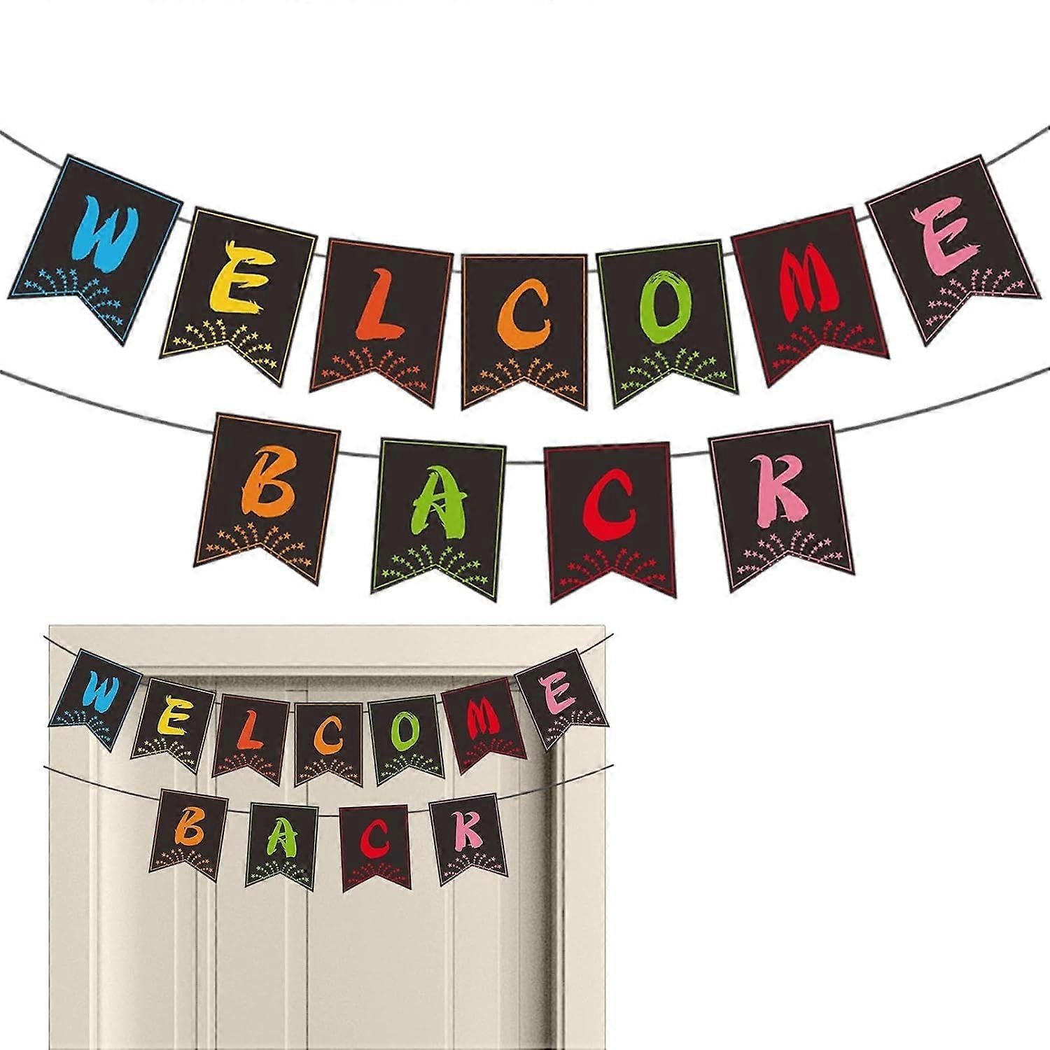 Banner de bienvenida a clases, decoraciones de regreso a clases ...