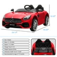 Kidzone 12V 45W Licensed Mercedes-Benz Ride On Car - Red - Walmart.com