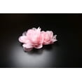 Offray Light Pink 4 1/2" Handmade Chiffon Flower With Lace Applique, 1 ...