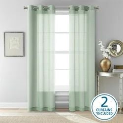 Click here for Mainstays Windowpane Sheer Window Curtains Panel P... prices