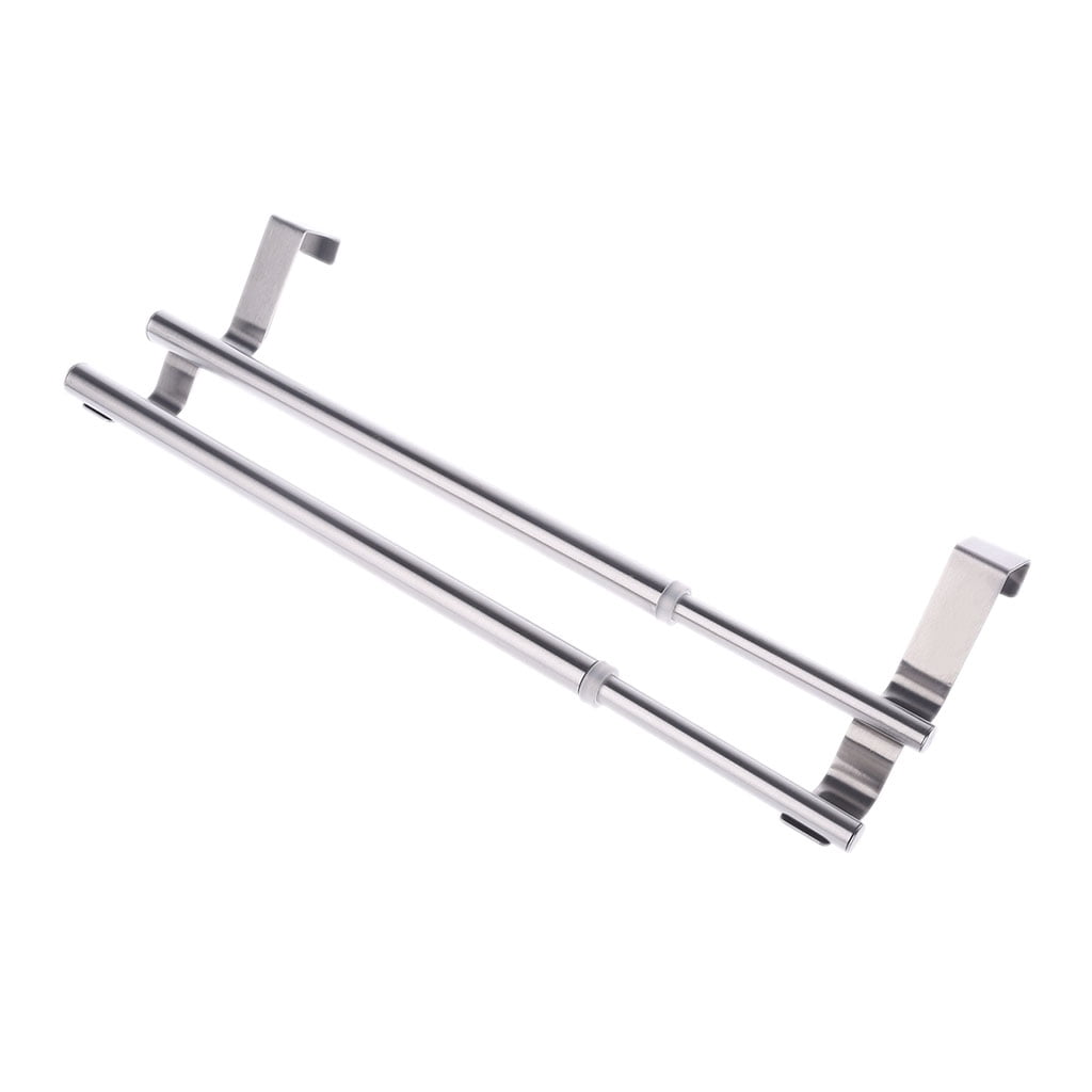 Extendable Over Door Towel Rack Bar Hanging Holder Bathroom Kitchen ...