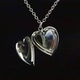 Beaming Heart Glow in The Dark Silver Love Locket Necklace For Woman ...