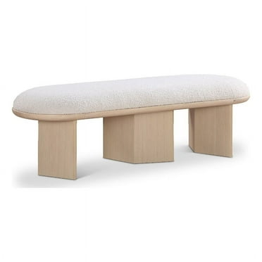 Meridian Furniture Waverly Cream Bench - Walmart.com
